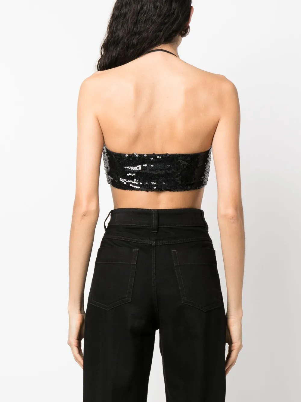 P.A.R.O.S.H. sequin-embellished adjustable-strap Top - Farfetch