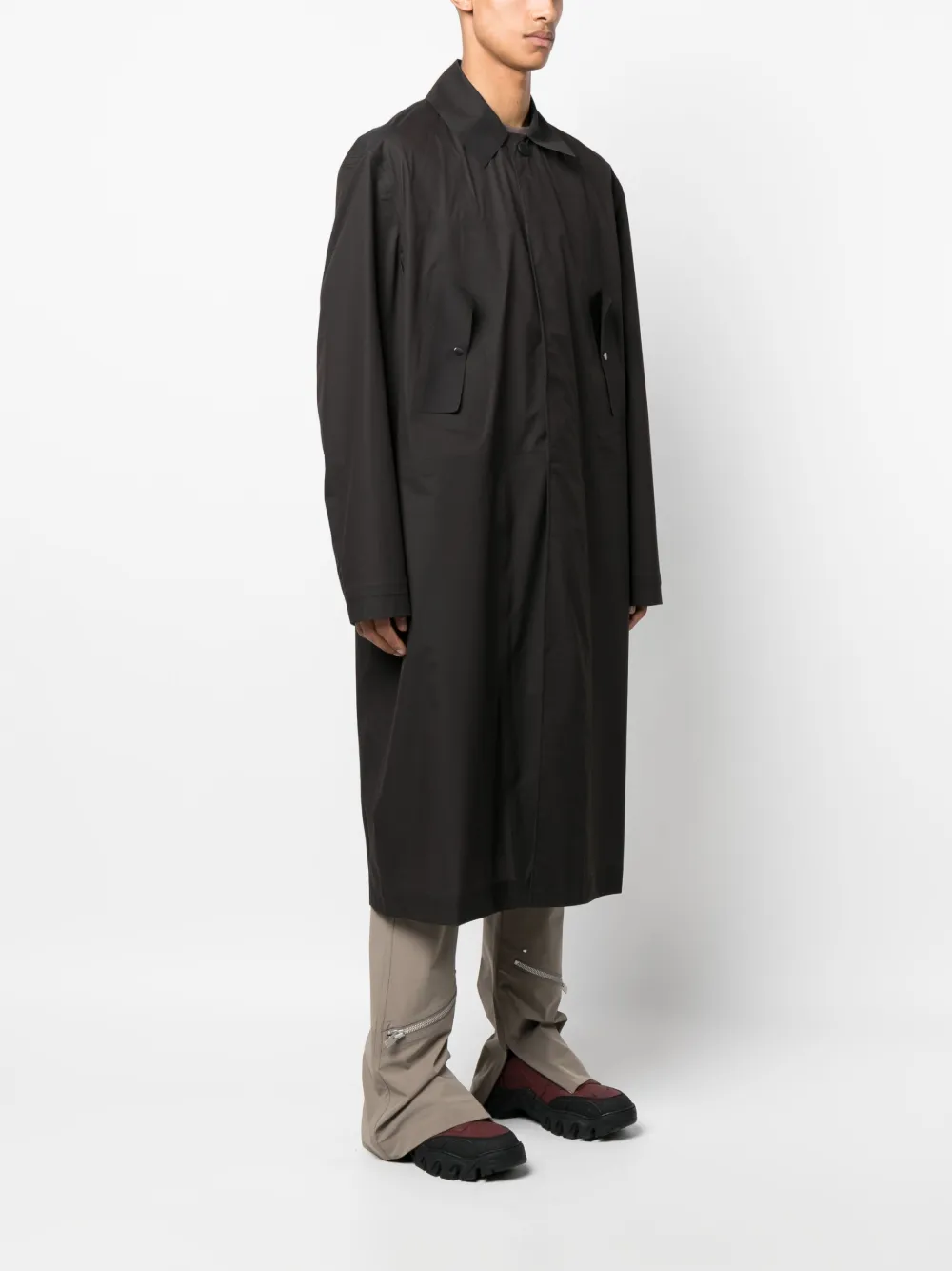 ROA single-breasted button-fastening Coat | Black | FARFETCH UK
