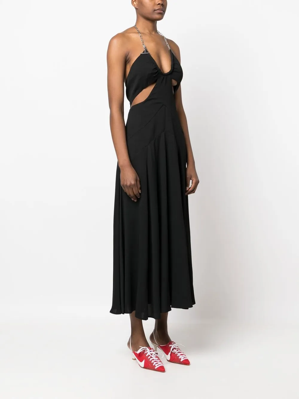 Dsquared2 chain-link cut-out Midi Dress - Farfetch