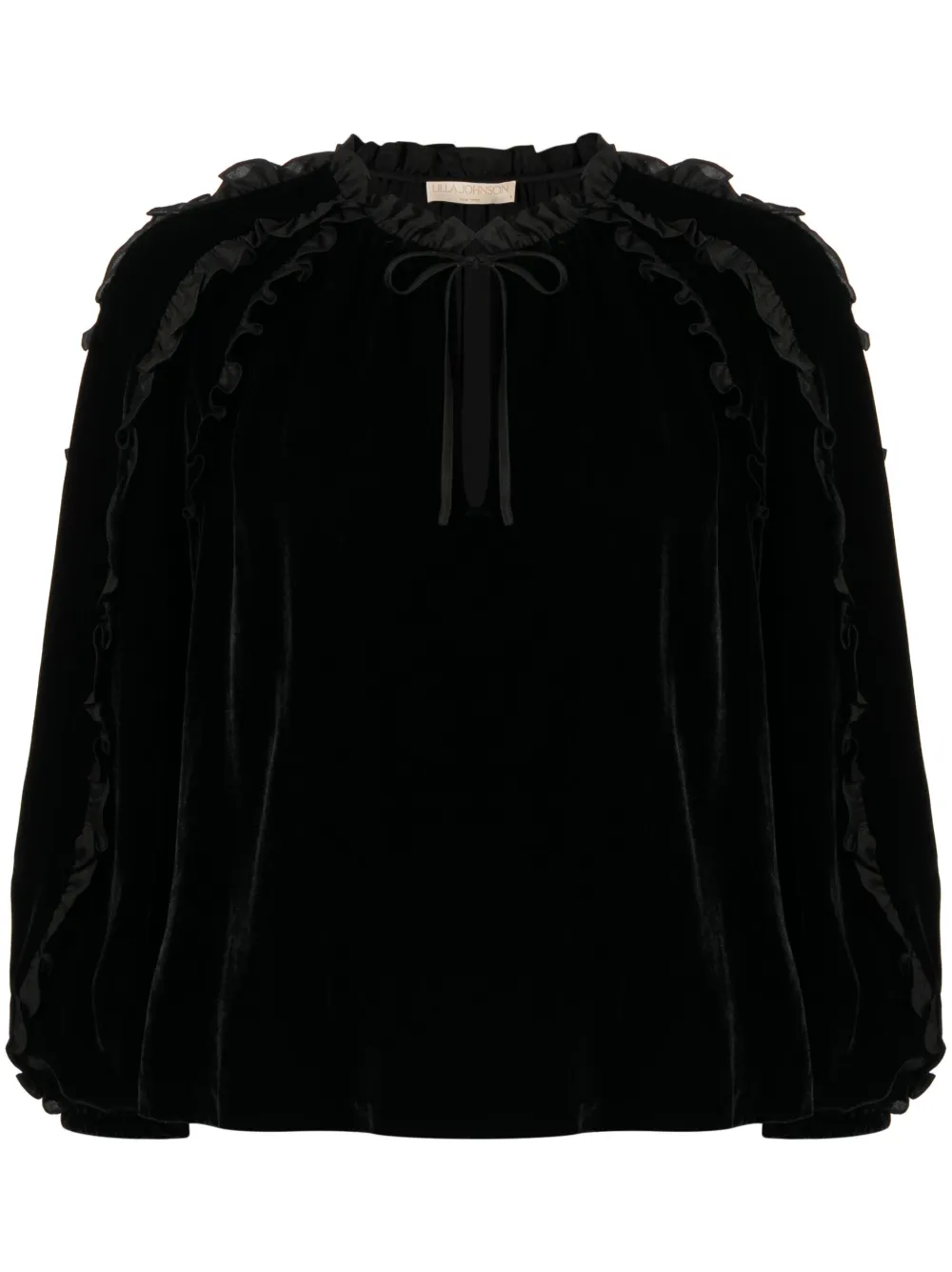 Ulla Johnson Lisbeth Blouse In Noir | ModeSens