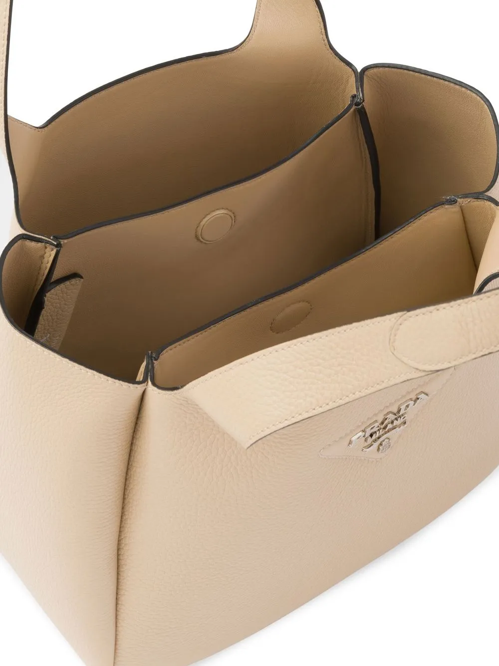 Prada Logo Plaque Tote Bag - Farfetch