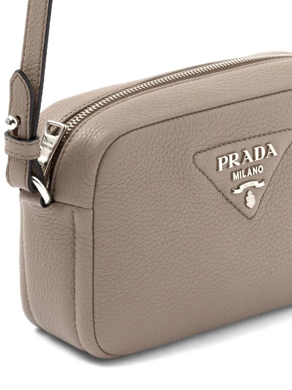Prada logo-plaque Small Leather Bag - Farfetch