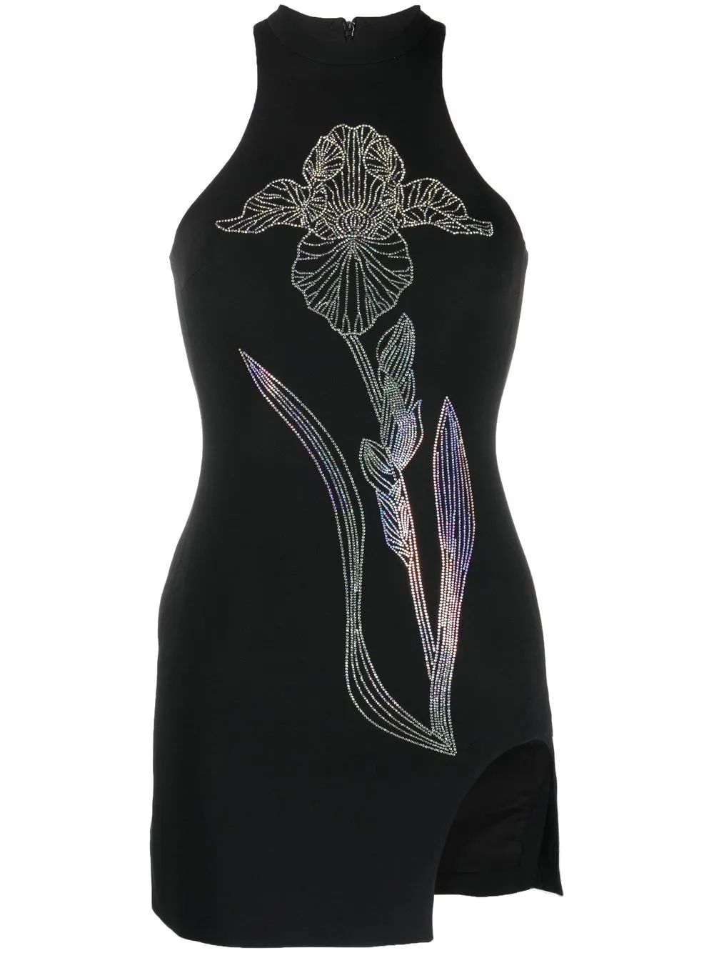 David Koma Iris Crystal Embellished Mini Dress In Black | ModeSens