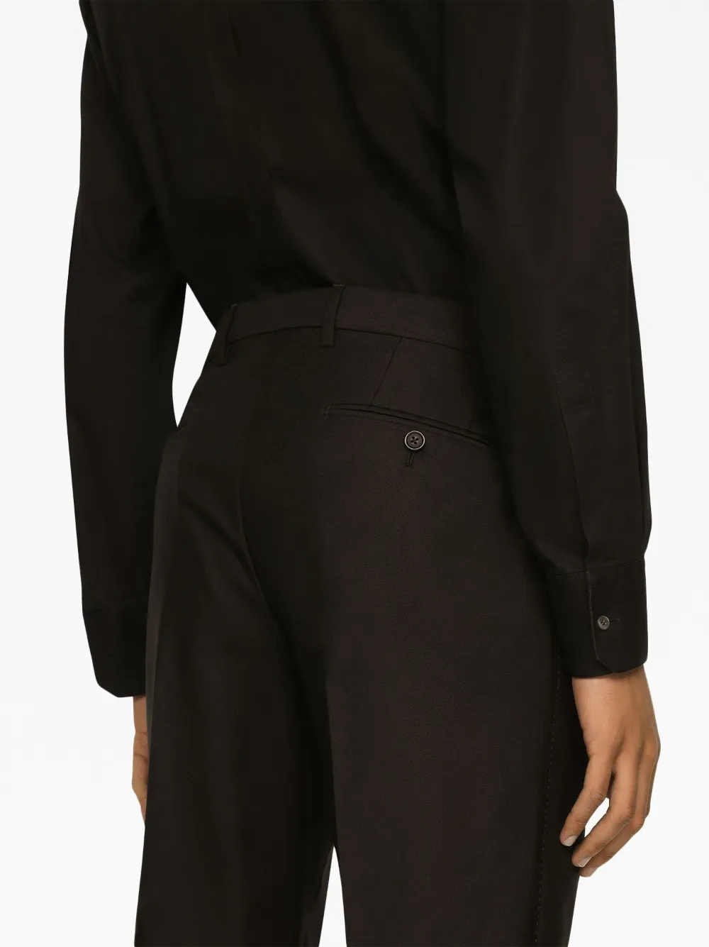 Dolce And Gabbana Wool Silk Single Breasted Suit Black Farfetch