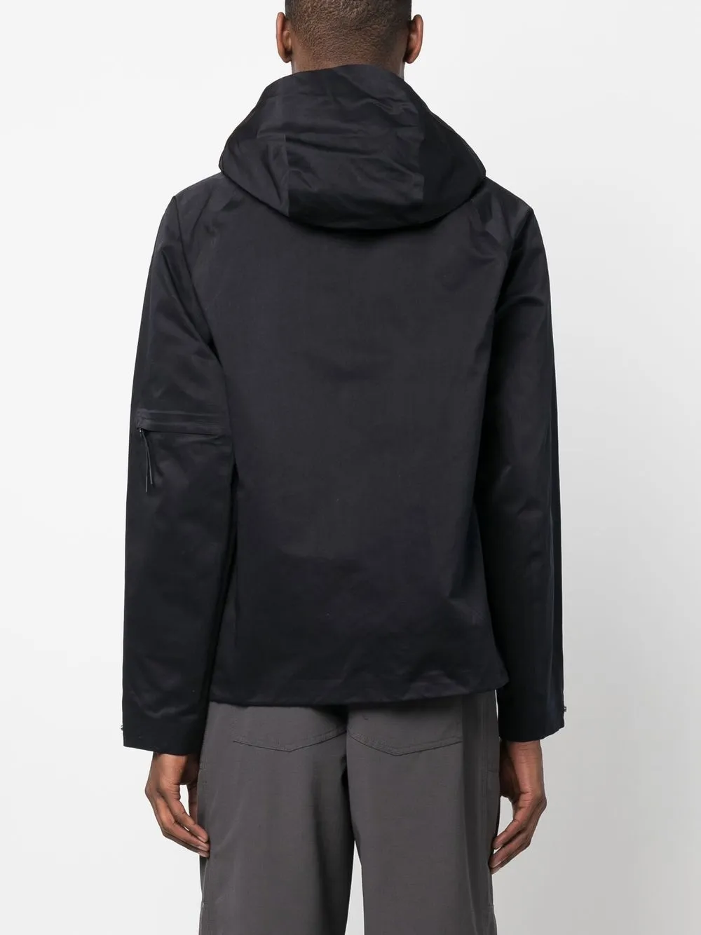 C.P. Company logo-patch zip-up Hooded Jacket - Farfetch