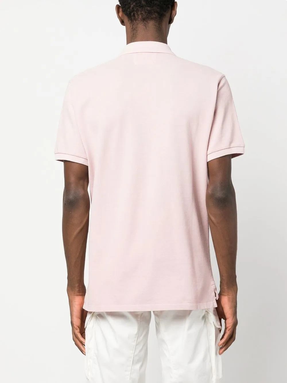 C.P. Company embroidered-logo Polo Shirt | Pink | FARFETCH
