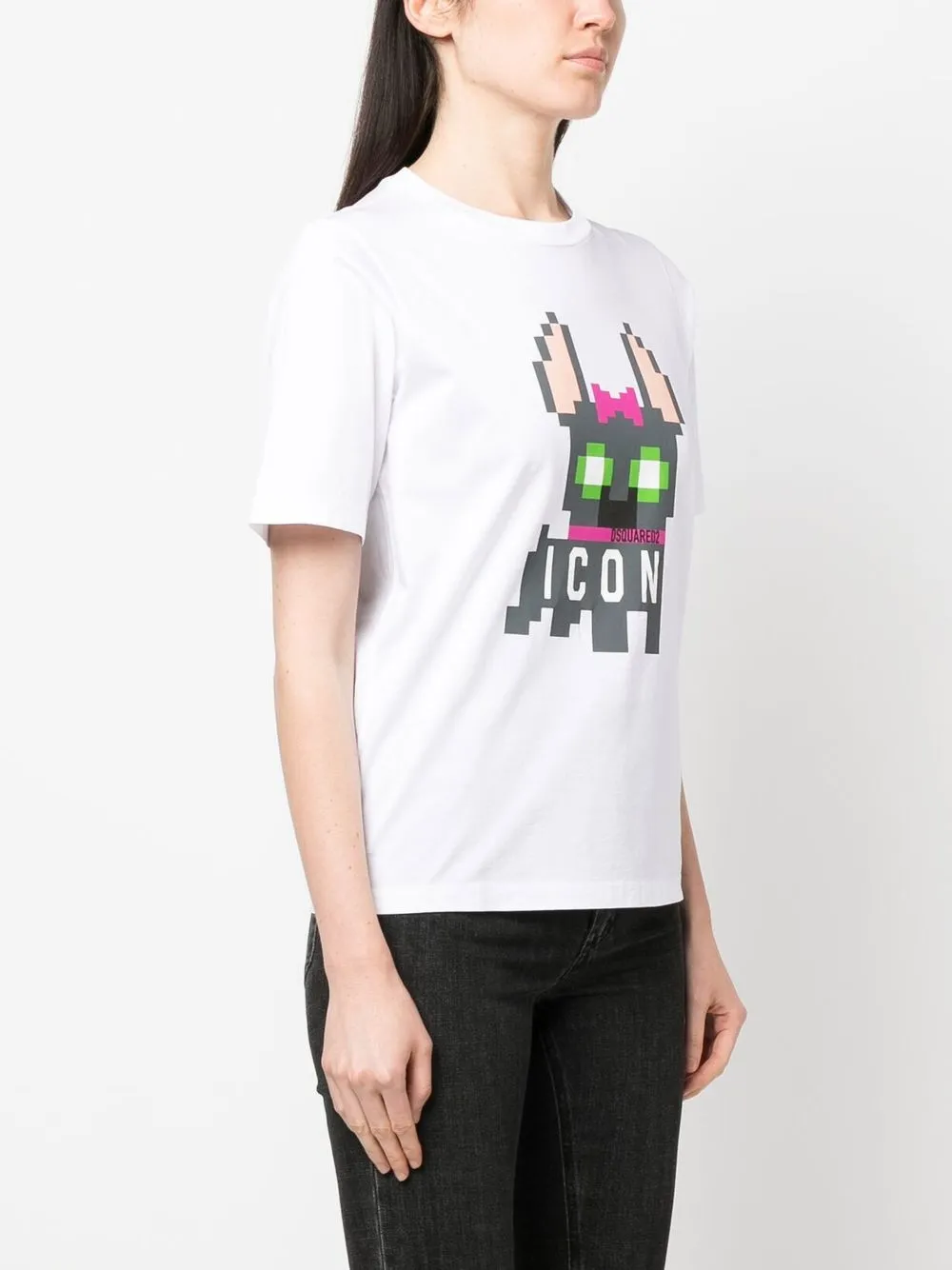 Dsquared2 Icon pixelated-print T-shirt - Farfetch