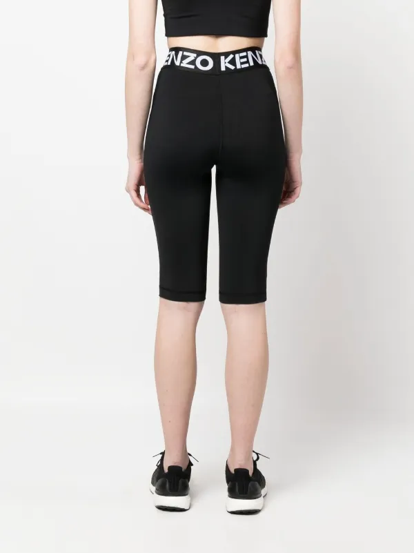 Kenzo logo print legging like Shorts Black FARFETCH CA