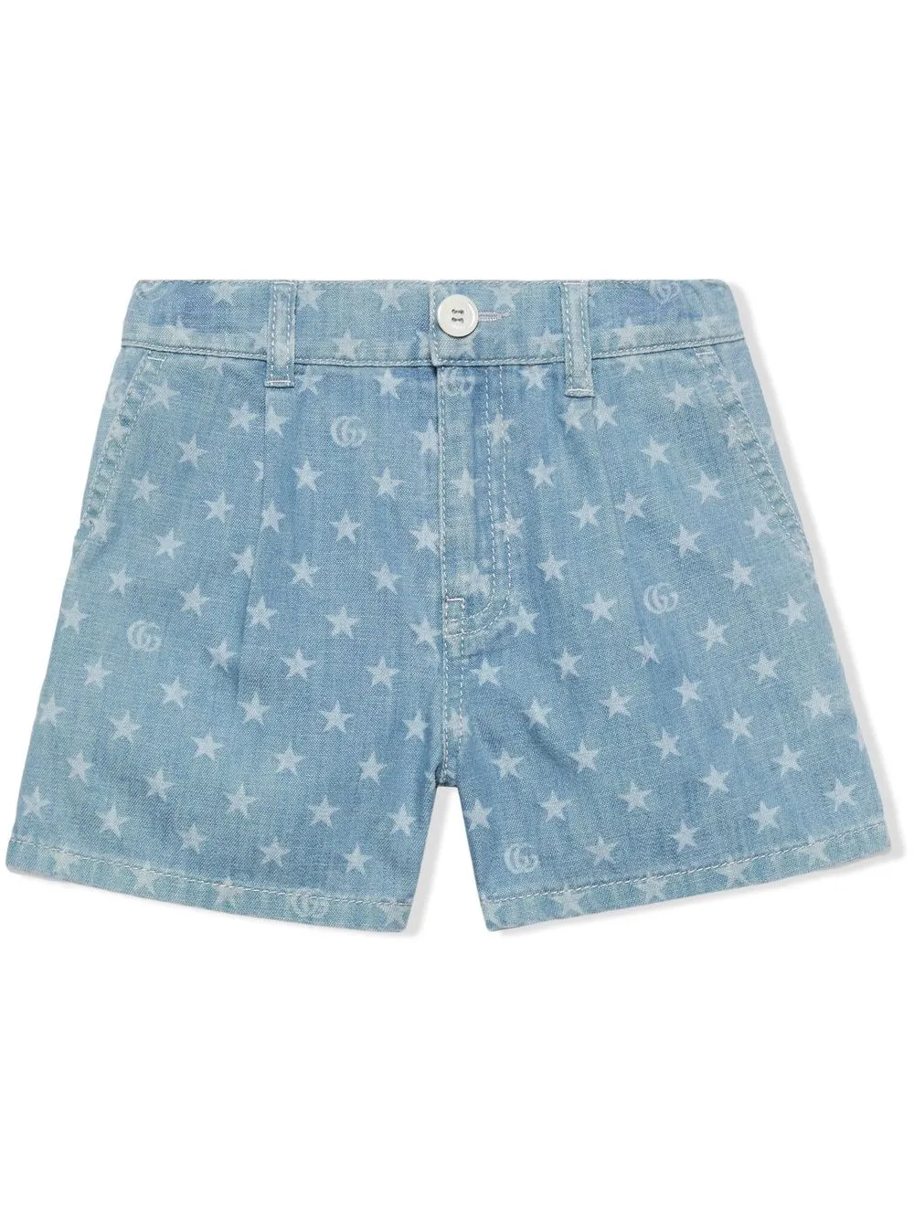 Gucci Kids Shorts De Mezclilla Con Estrellas Estampadas - Farfetch