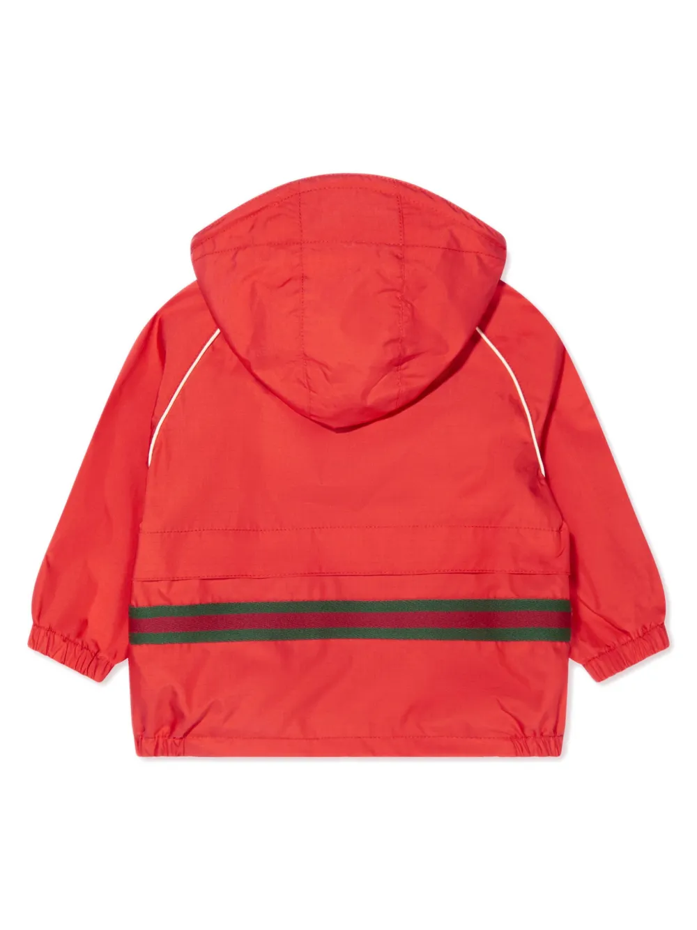 Gucci Kids logo-patch Nylon Jacket | Red | FARFETCH AU