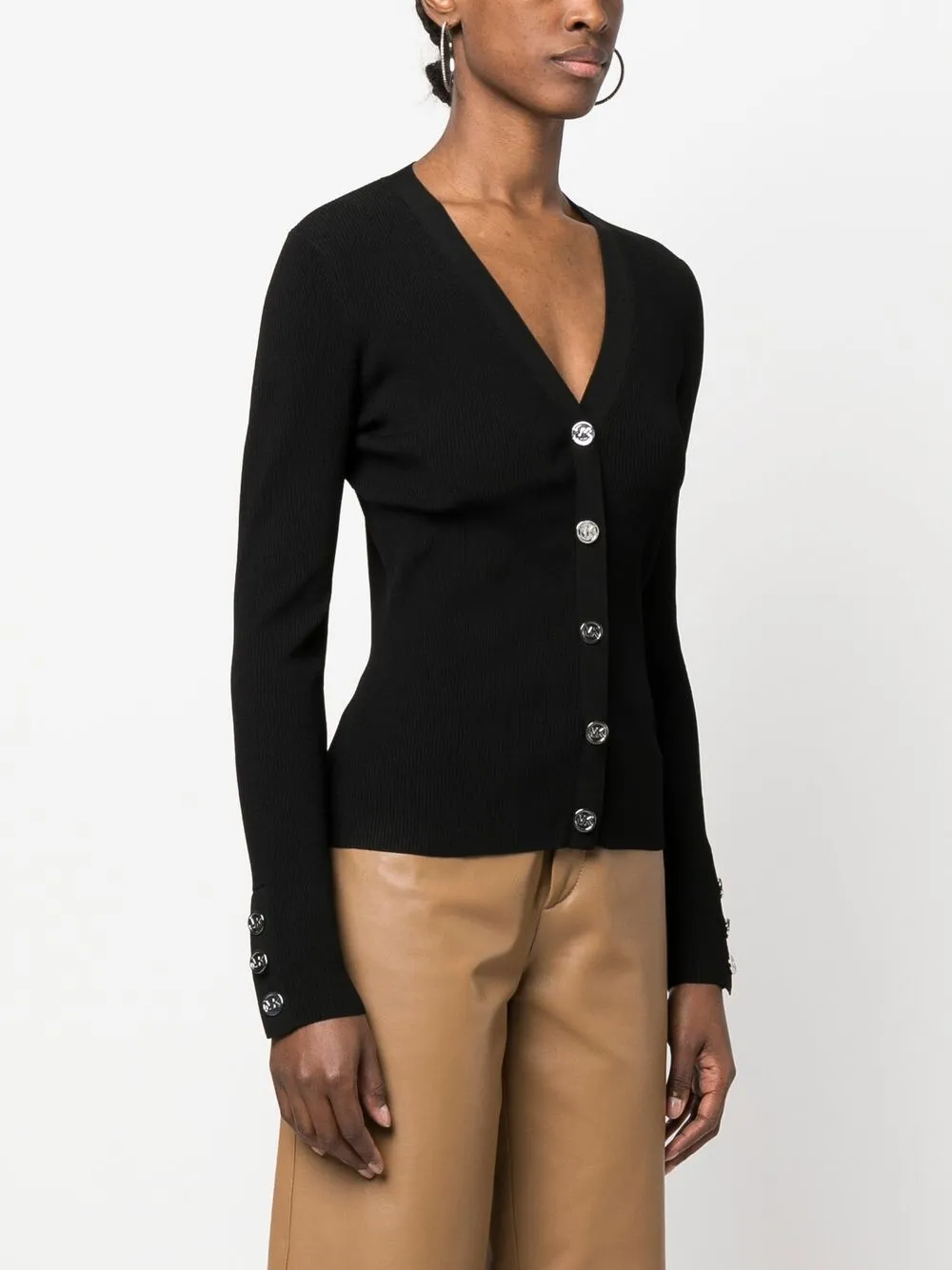Michael Kors Ribbed Knit Cardigan Farfetch