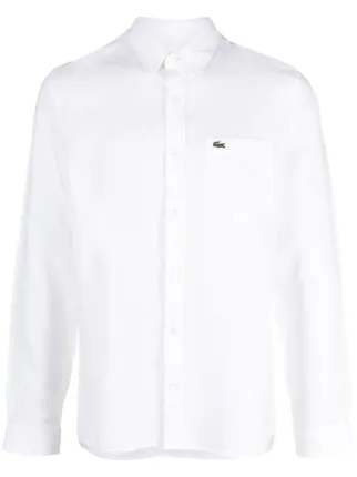 Lacoste logo-embroidered button-down Shirt - Farfetch