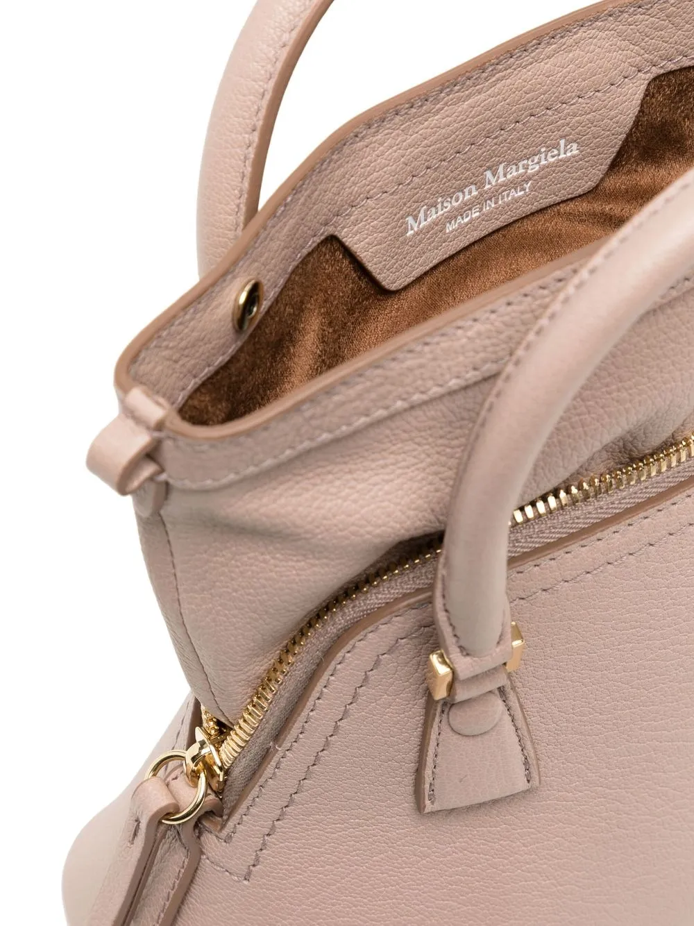 Maison Margiela Numbers-patch Leather Tote Bag In Rosa | ModeSens