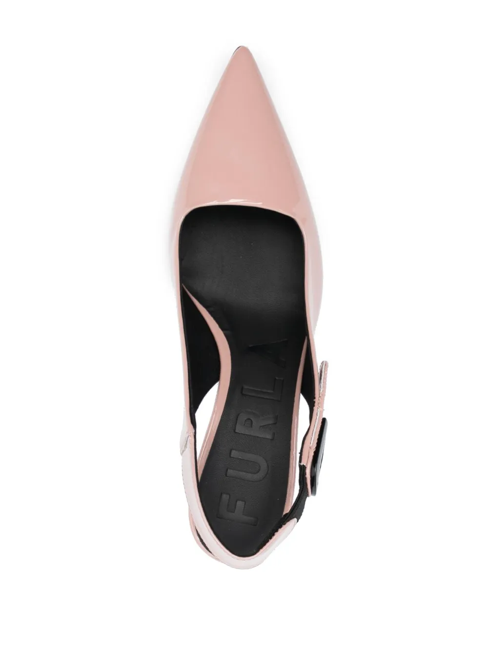 Furla patent-leather Slingback Pumps | Pink | FARFETCH