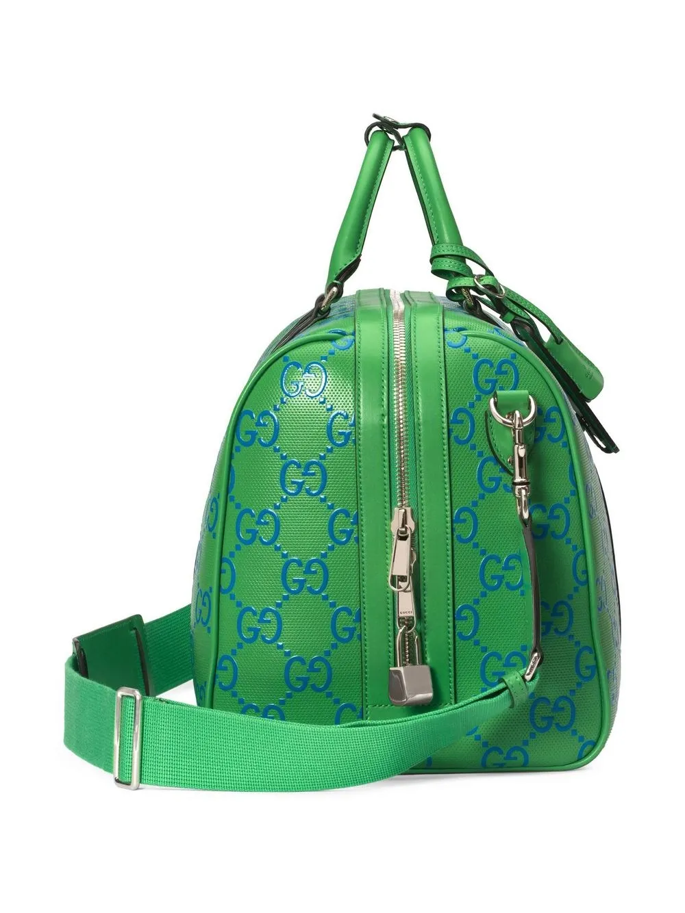Gucci Gg Embossed Duffle Bag In Green | ModeSens