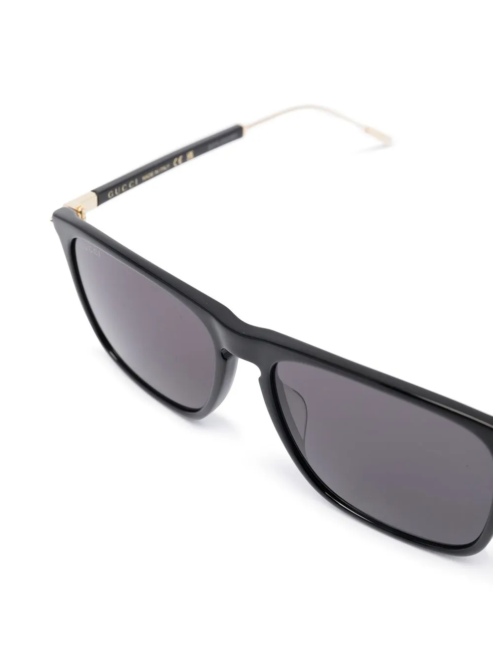 Gucci Square-frame Logo Sunglasses In Black | ModeSens