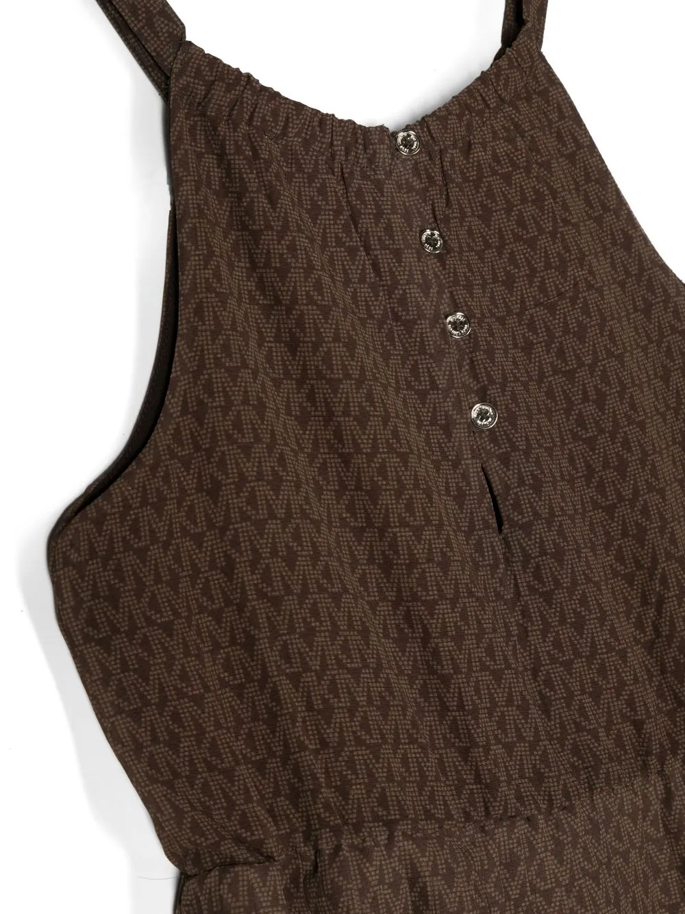 Michael Kors Kids all-over monogram-pattern Dress | Brown | FARFETCH UK