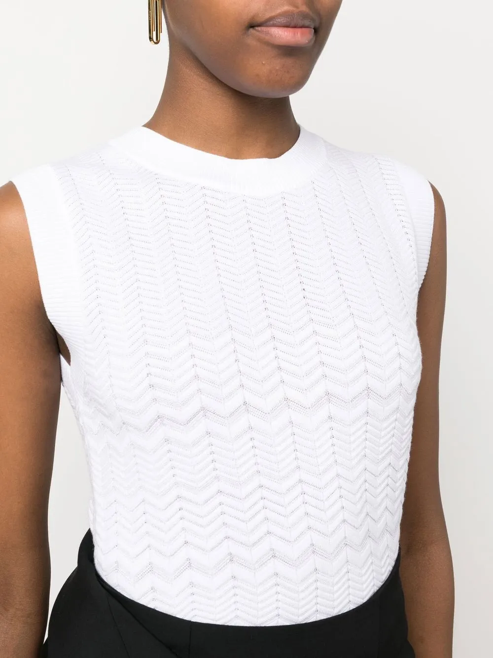 Missoni zig-zag Pattern Sleeveless Top - Farfetch Missoni zig-zag Pattern Sleeveless Top - Farfetch