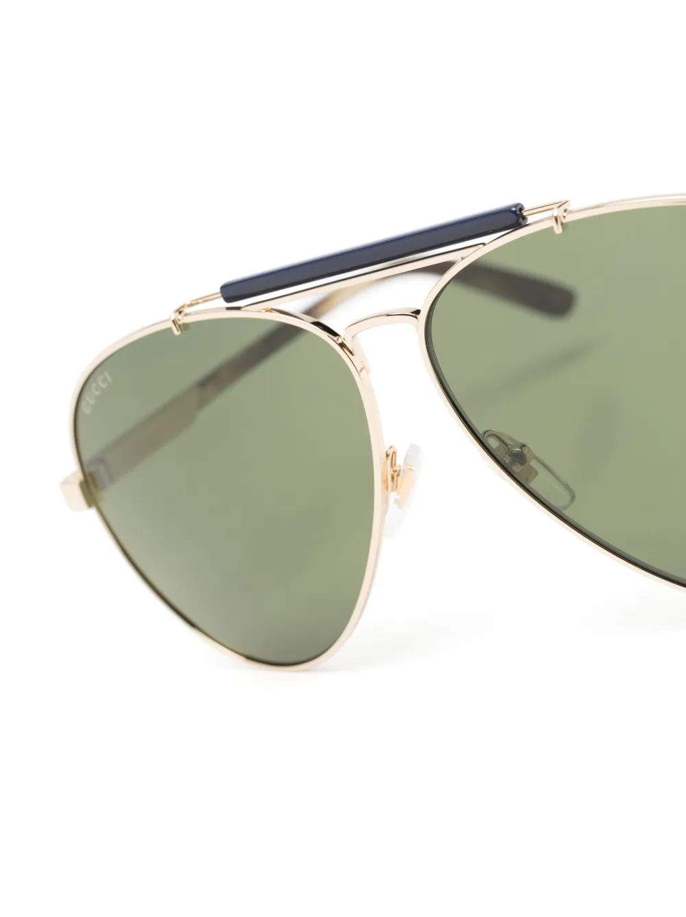 Gucci Eyewear pilot-frame Sunglasses | Gold | FARFETCH UK