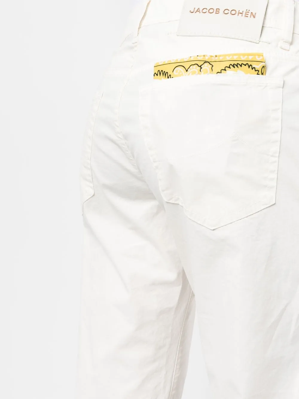 Jacob Cohën logo-patch slim-cut Trousers - Farfetch