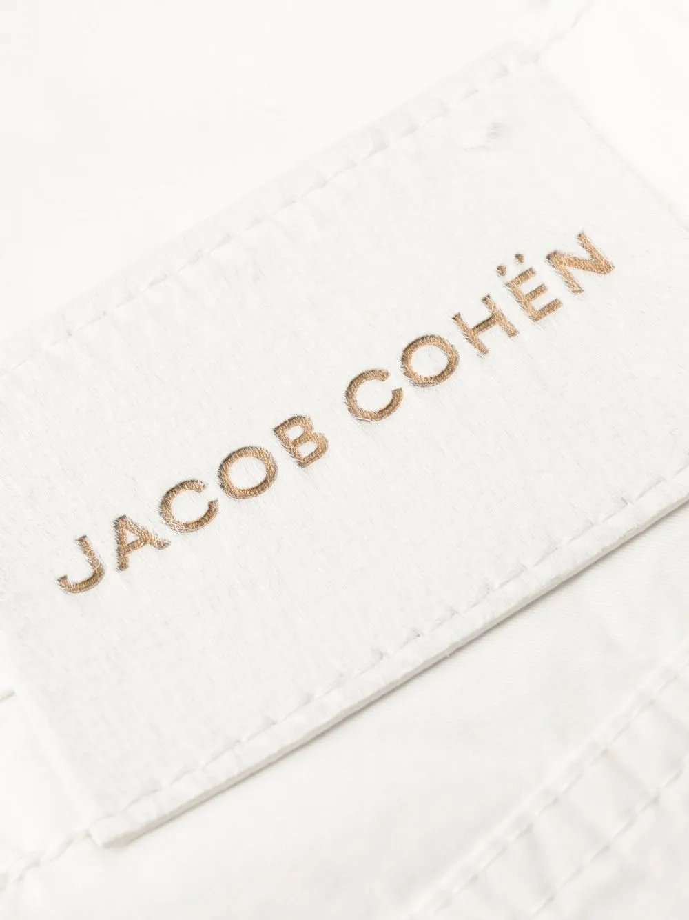 Jacob Cohën logo-patch slim-cut Trousers - Farfetch