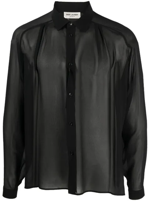 Saint Laurent Shirts for Men | YSL Silk Shirts | FARFETCH HK