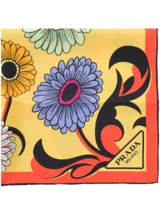 Prada floral-print Foulard - Farfetch