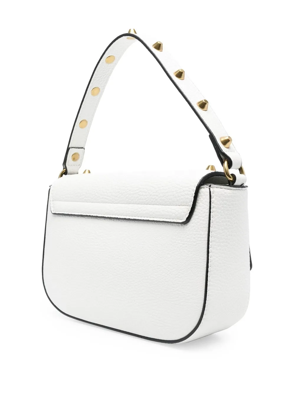 Versace Jeans Couture Studded Chain-strap Tote Bag In Weiss | ModeSens