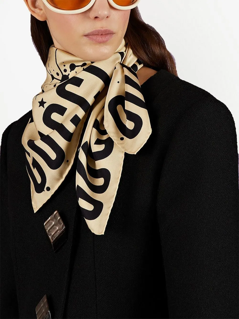 Gucci constellation-print Silk Scraf - Farfetch