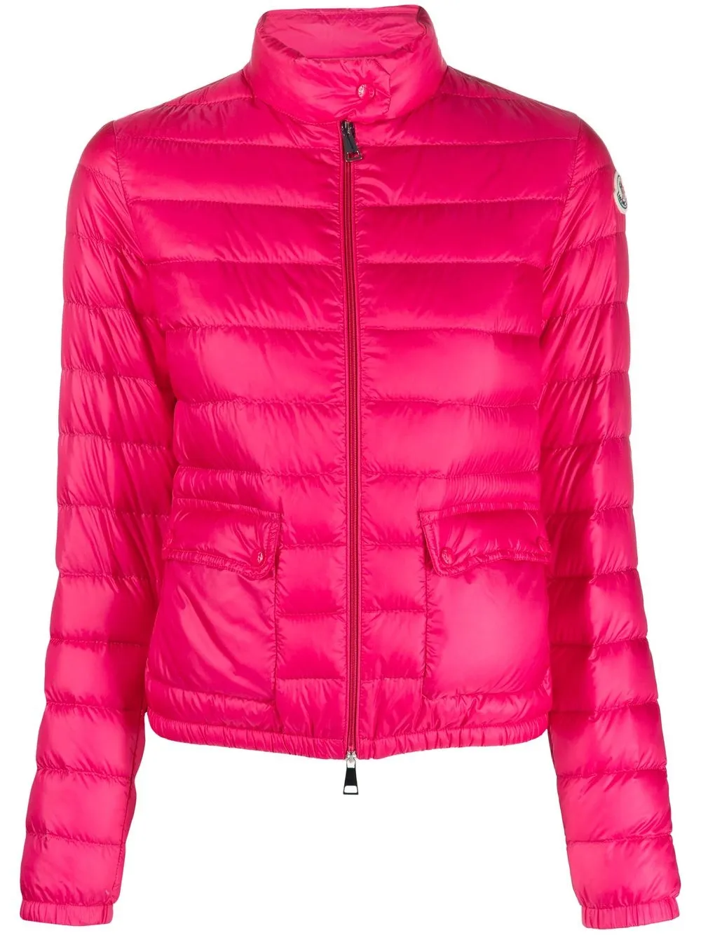 Moncler High neck Padded Puffer In Pink ModeSens