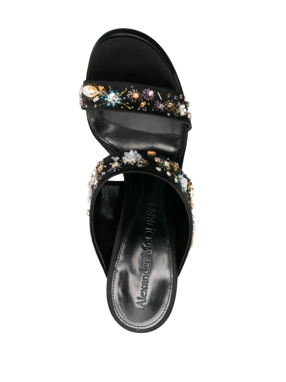 Alexander McQueen 145mm crystal-embellished Platform Mules - Farfetch