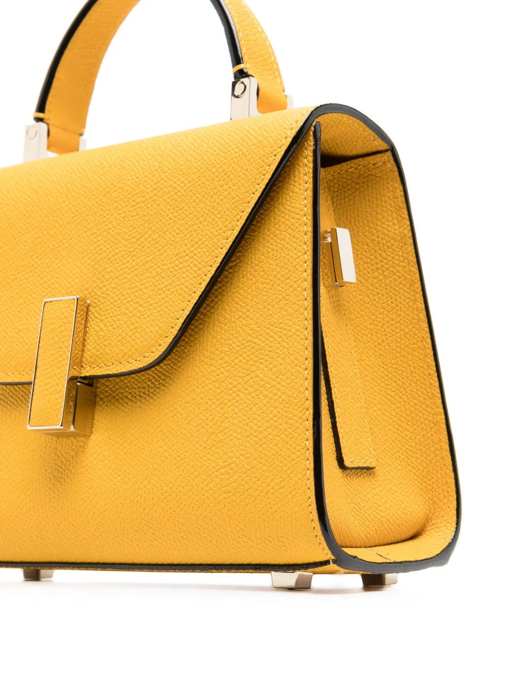 Valextra Small Leather Tote Bag | Yellow | FARFETCH