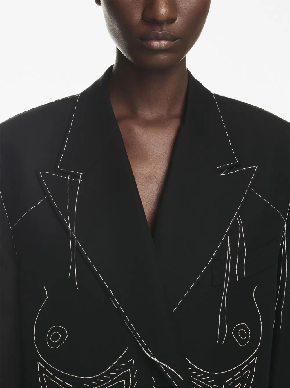 Off-White Runway Body Stitch double-breasted Blazer - Farfetch