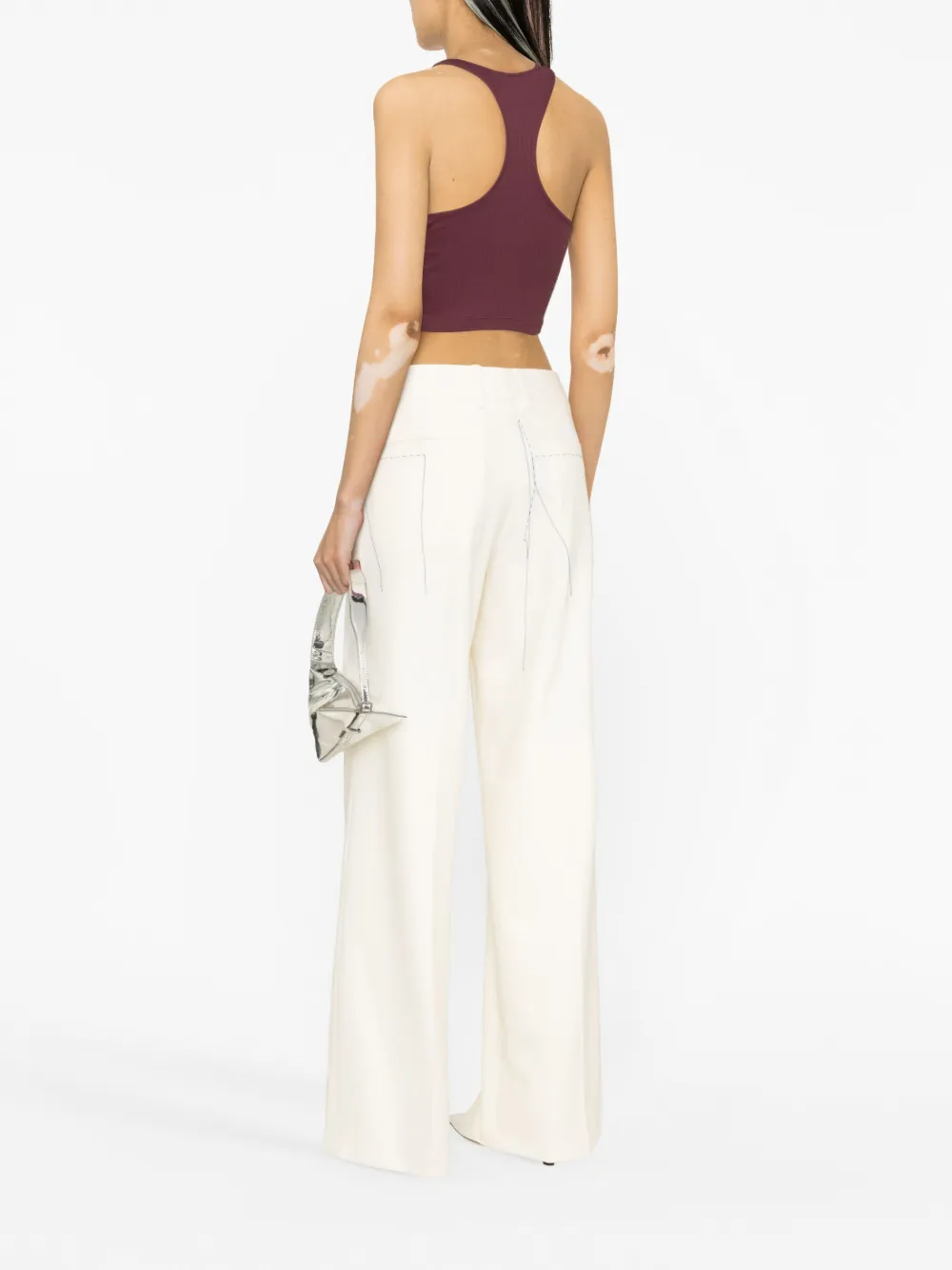 Off-White wide-leg Tailored Trousers | Neutrals | FARFETCH