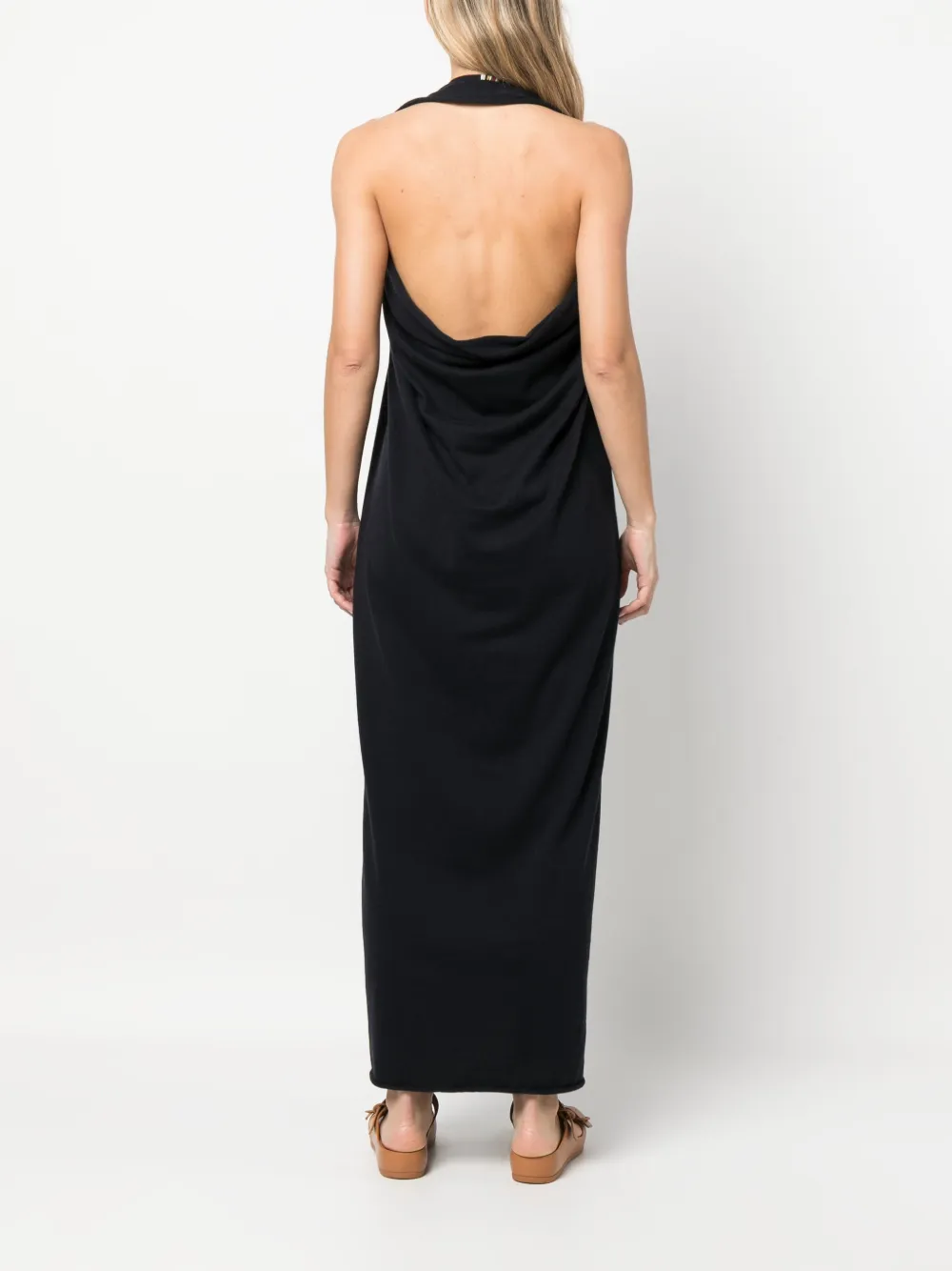 Extreme Cashmere Lower-back Long Dress In Blue | ModeSens