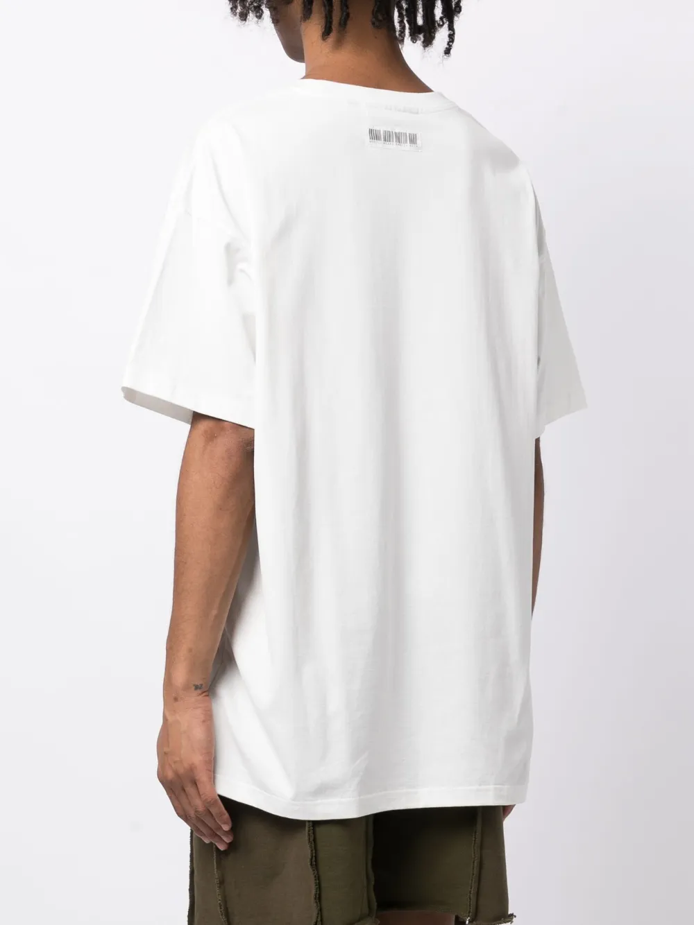Mostly Heard Rarely Seen logo-embossed crew-neck T-shirt | White | FARFETCH