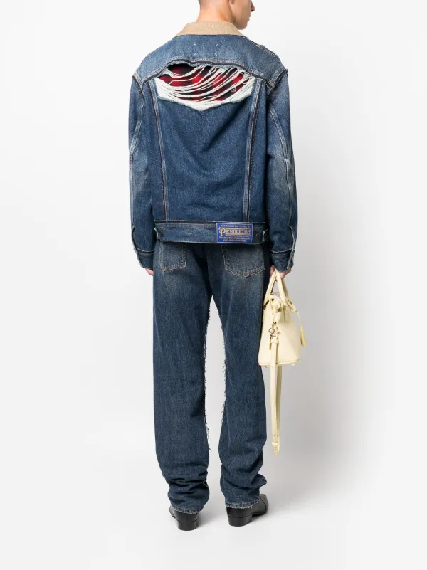 Maison Margiela x Pendleton Distressed Denim Jacket | Blue Maison Margiela x Pendleton Distressed Denim Jacket | Blue