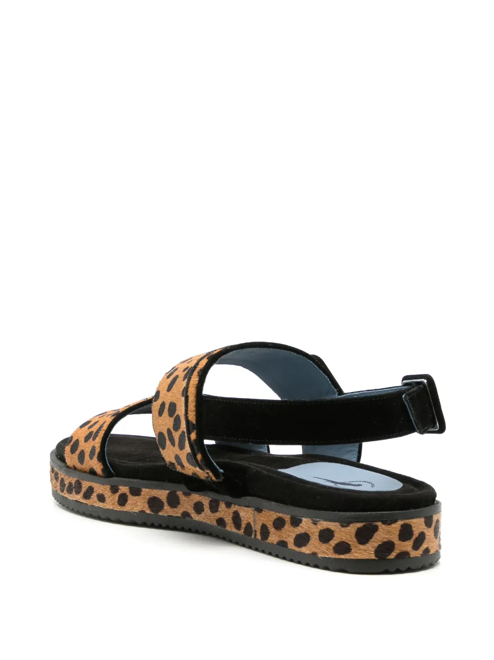 Blue Bird Shoes cheetah-print Leather Sandals - Farfetch