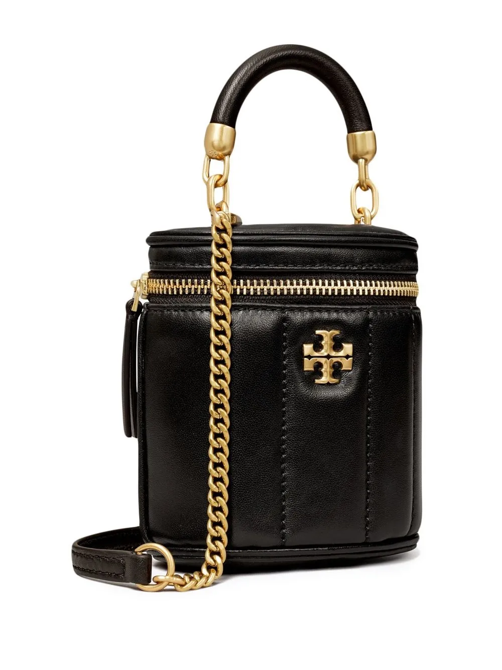Tory Burch Mini Kira Vanity Case In Black | ModeSens