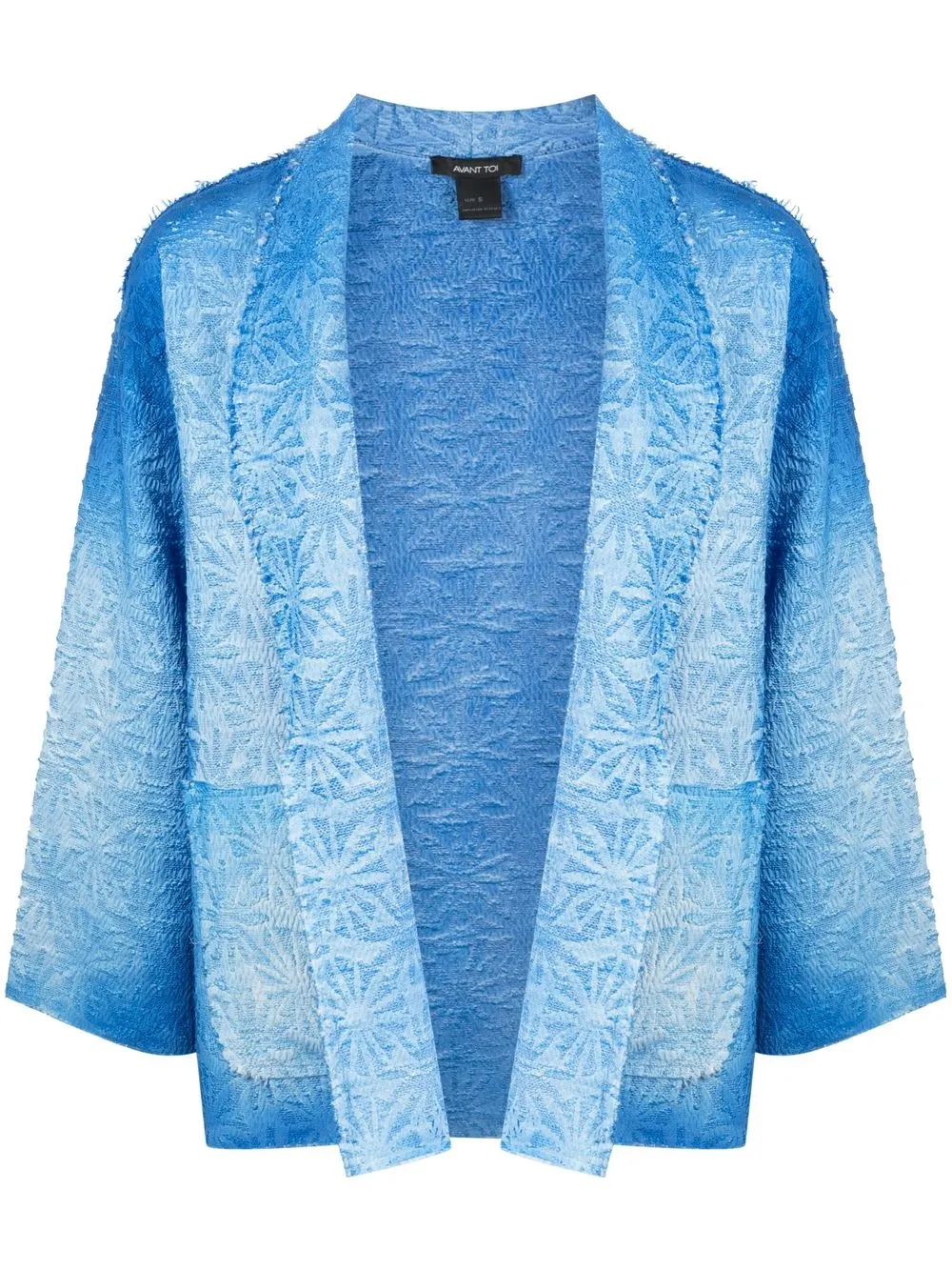 Avant Toi Gradient-effect Jacquard Jacket In Blue | ModeSens