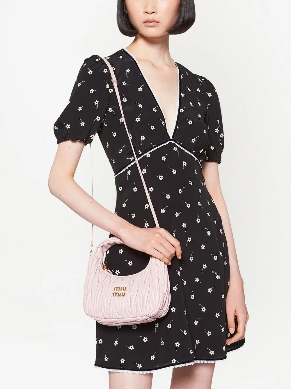 Miu Miu Mini Wander Matelassé Shoulder Bag - Farfetch