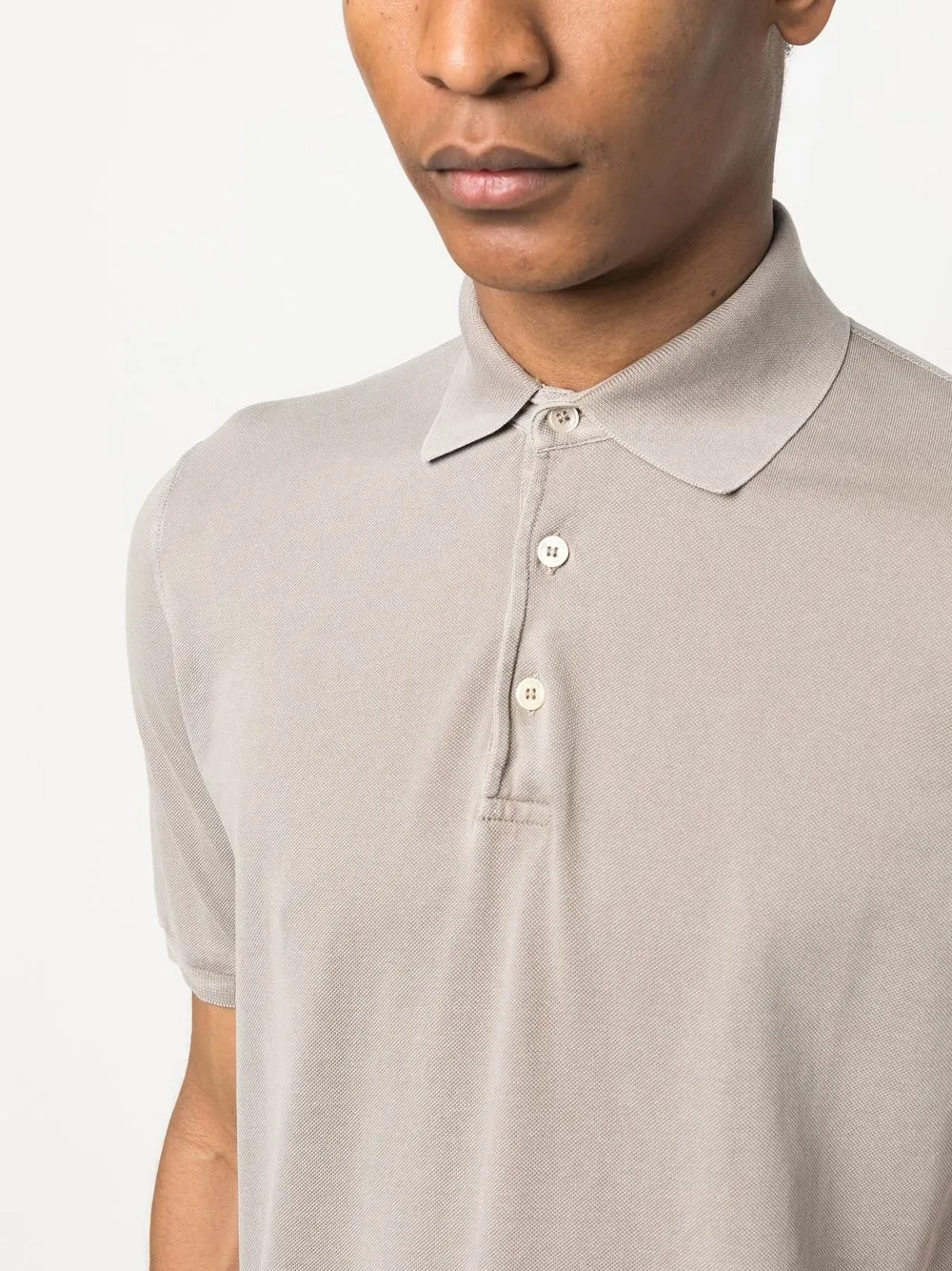 Fedeli piqué-weave Cotton Polo Shirt | Neutrals | FARFETCH
