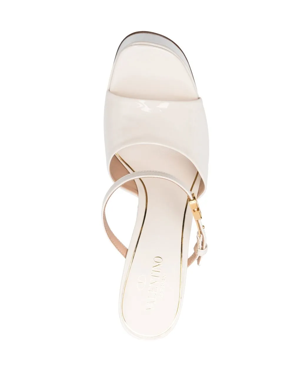 Valentino Garavani Tan-go 155mm Leather Platform Mules In White | ModeSens