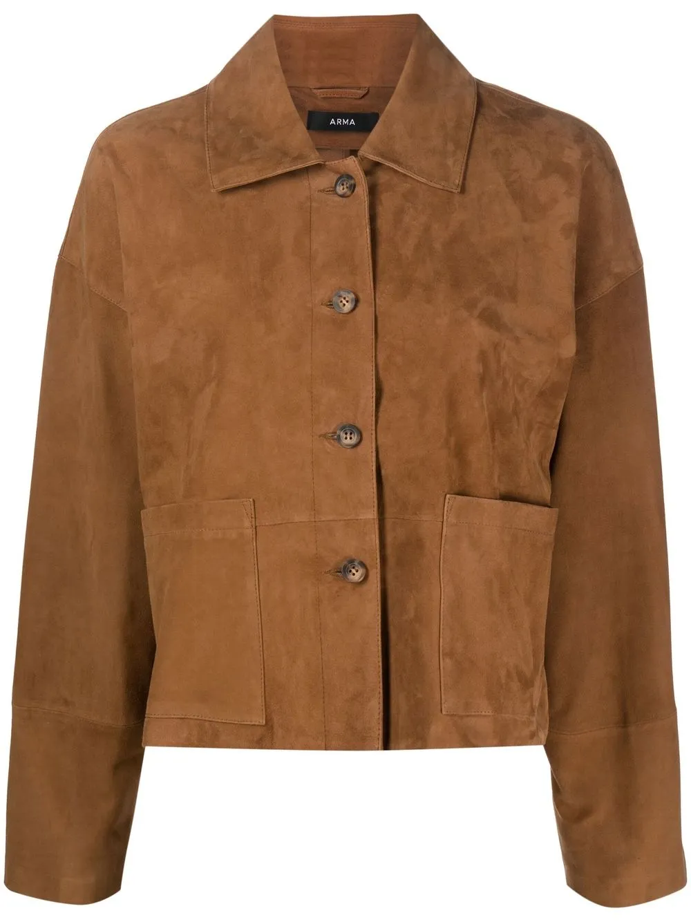 Arma Suede Leather Jacket In Braun | ModeSens