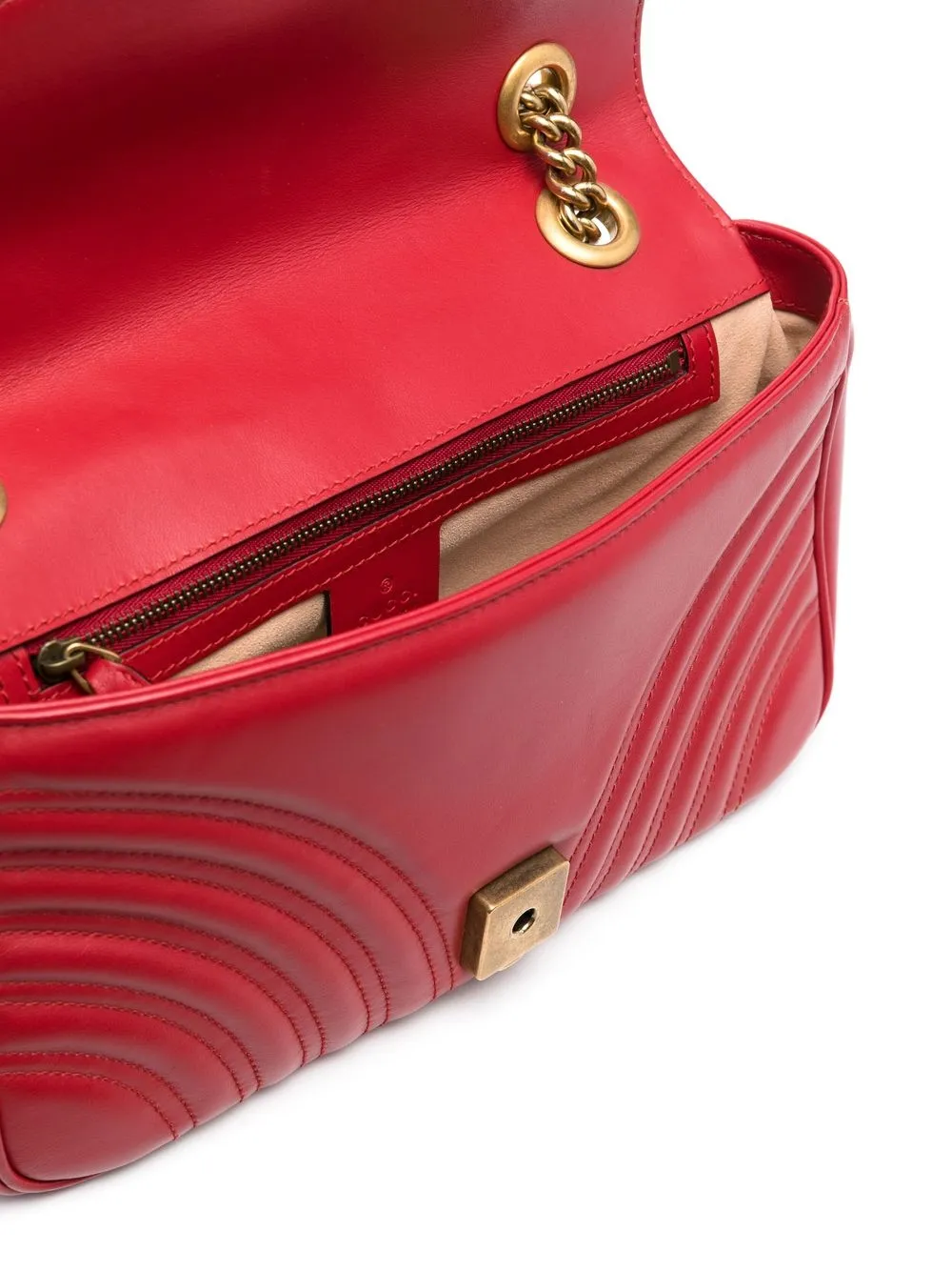 Pre-owned Gucci Gg Marmont Shoulder Bag In Red | ModeSens