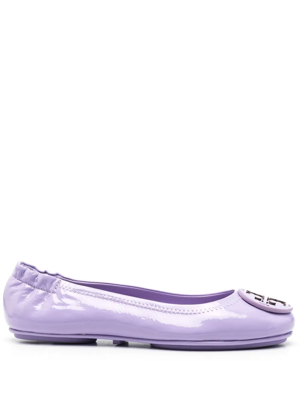 Tory Burch 로고 장식 플랫 슈즈 | 퍼플 | FARFETCH KR