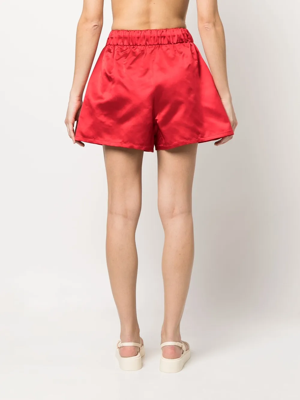 Sa Su Phi Drawstring Waist Satin Shorts Farfetch