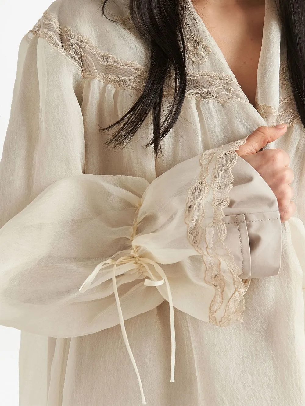 Prada single-breasted intarsia-lace Coat - Farfetch