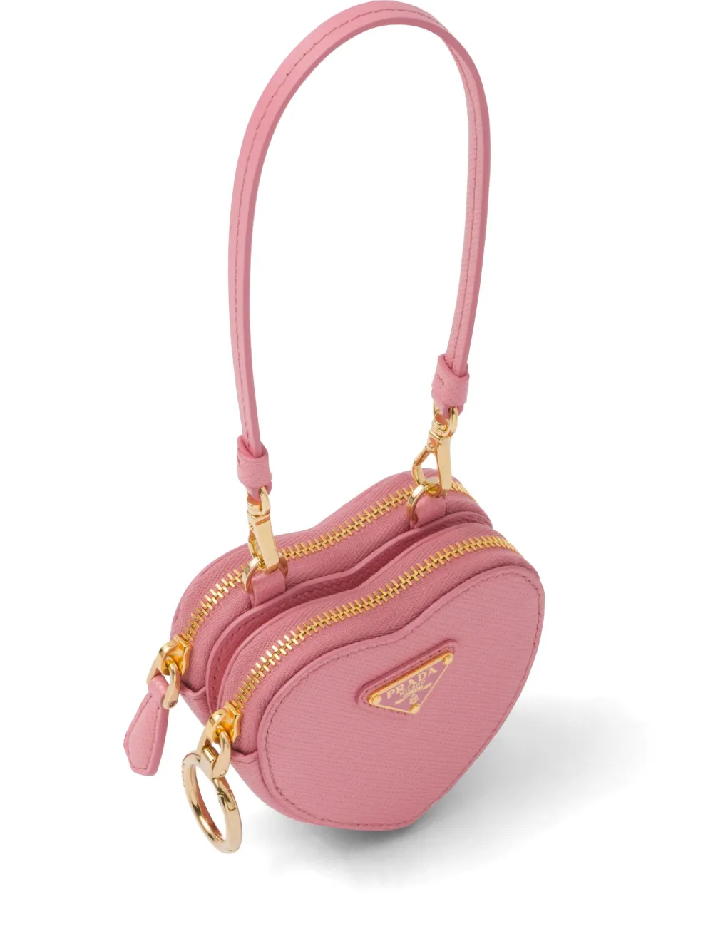 Prada heart-shaped Leather Mini Bag | Pink | FARFETCH UK