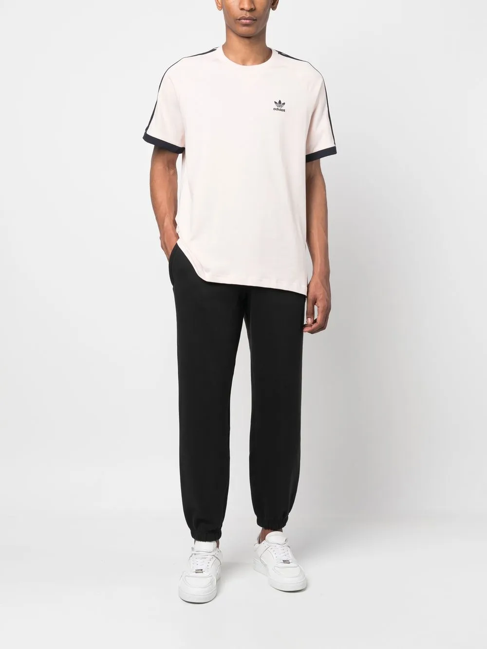 Adidas Elastic Waistband Track Pants | Black | FARFETCH